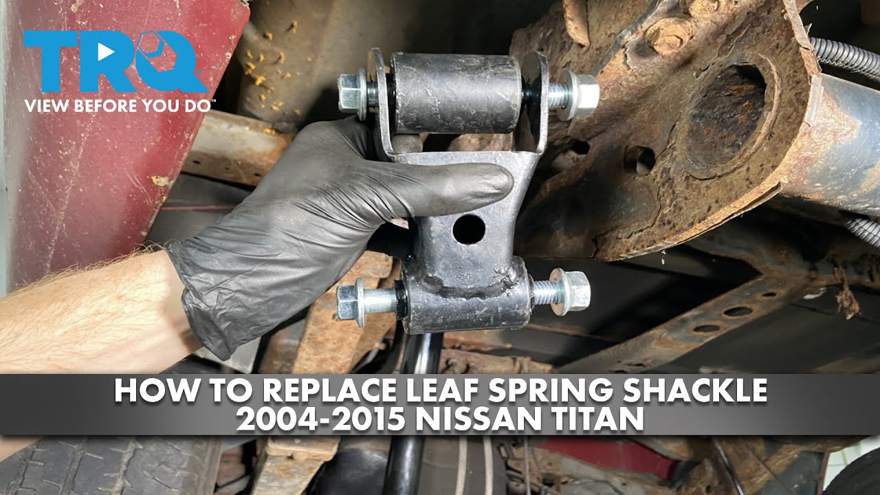 How to Replace Leaf Spring Shackle 2004-2015 Nissan Titan | 1A Auto