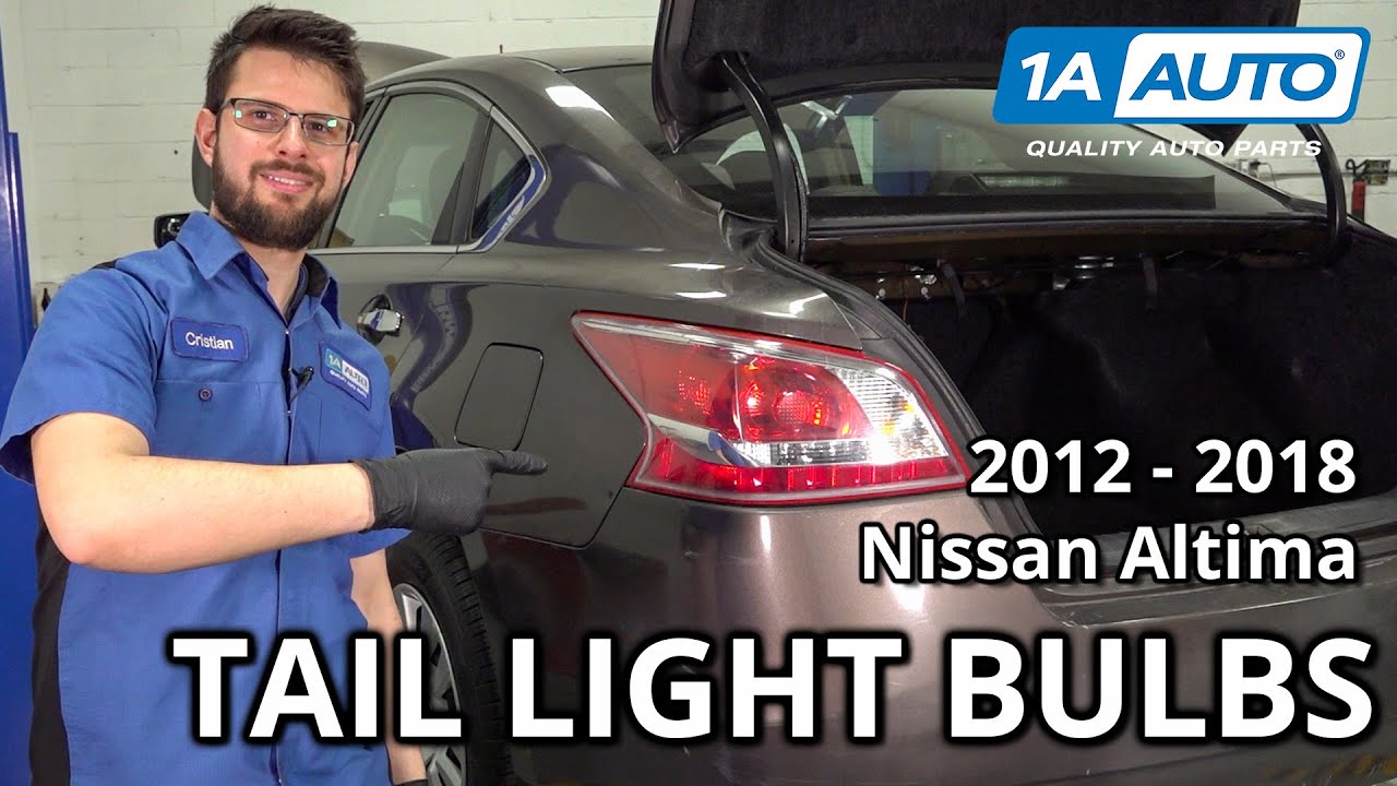 How To Replace Taillight Bulbs 2012 2018 Nissan Altima 1a Auto