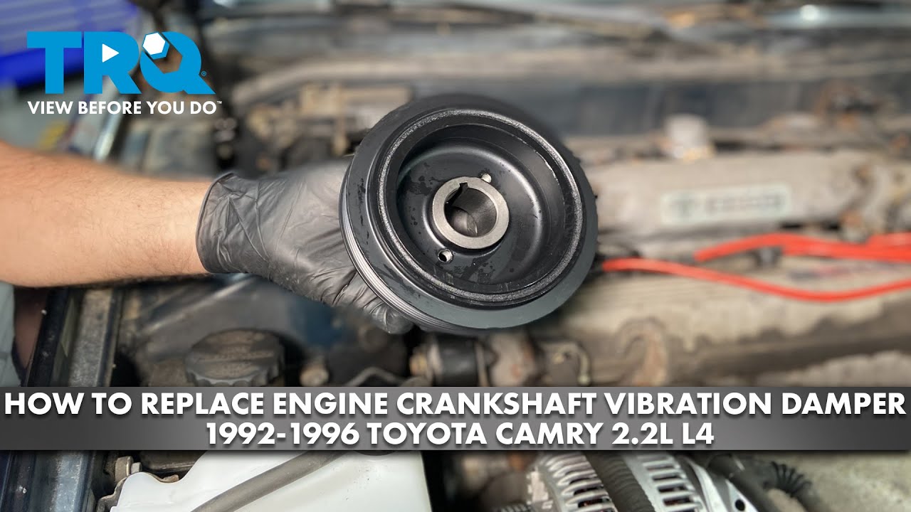 How to Replace Engine Crankshaft Vibration Damper 1992-1996 Toyota ...