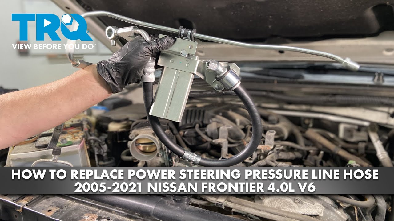 How to Replace Power Steering Pressure Line Hose Assembly 2005-2021 ...