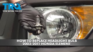 How to Replace Headlight Bulb 2003-2011 Honda Element | 1A Auto