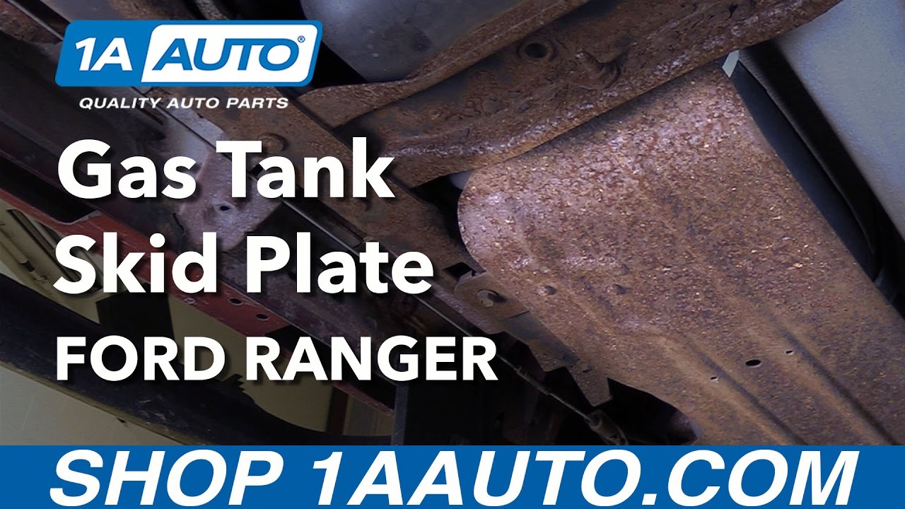 How to Replace Gas Fuel Tank Skid Plate 1998-2012 Ford Ranger | 1A Auto