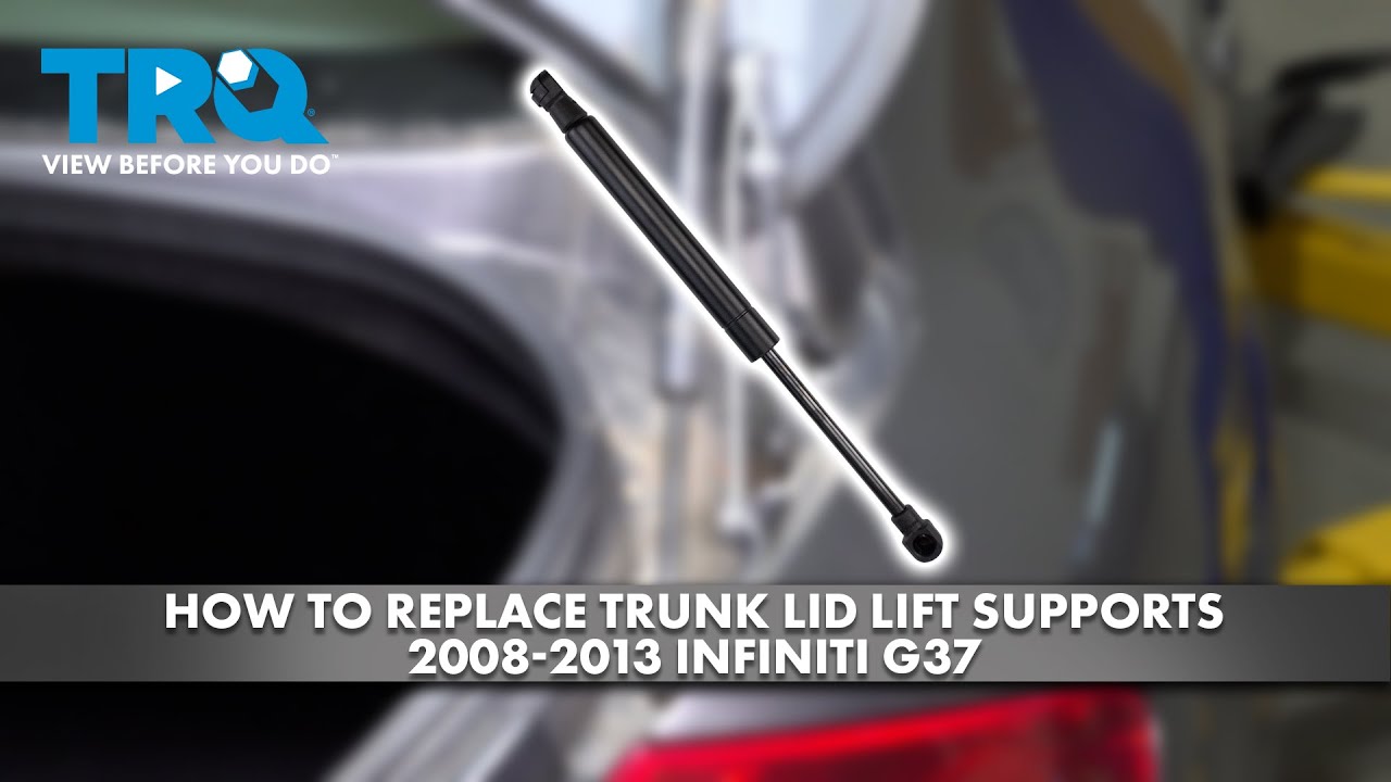 How to Replace Trunk Lid Lift Supports 2008-2013 INFINITI G37 | 1A Auto