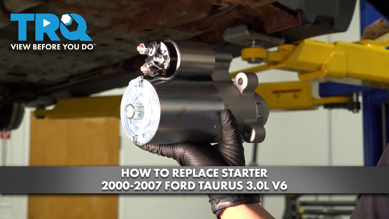 How to Replace Starter 2000-2007 Ford Taurus 30L V6 | 1A Auto