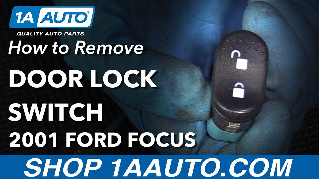 How to Replace Door Lock Switch 2000-04 Ford Focus | 1A Auto