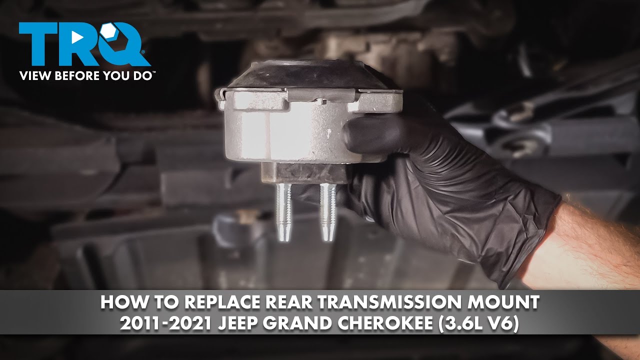 How to Replace Rear Transmission Mount 2011-2021 Jeep Grand Cherokee 36L V6 | 1A Auto