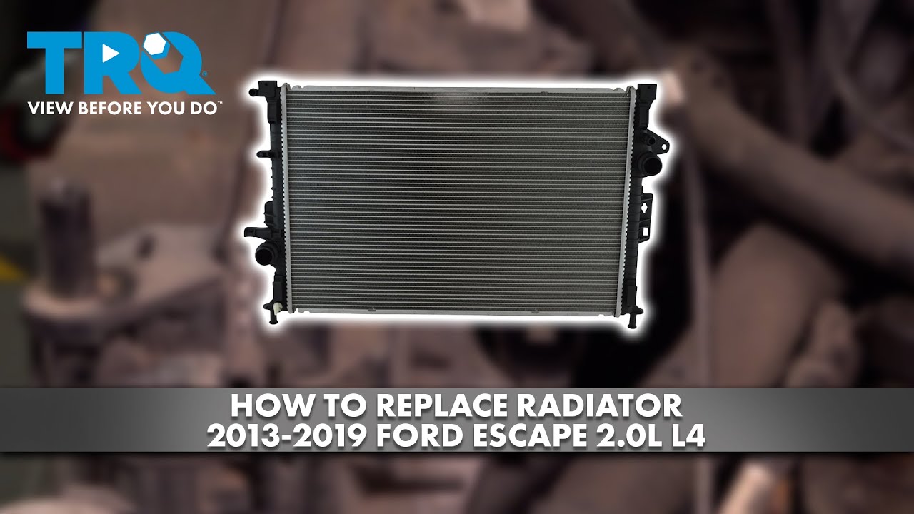 How to Replace Radiator 2013-2019 Ford Escape 20L L4 | 1A Auto