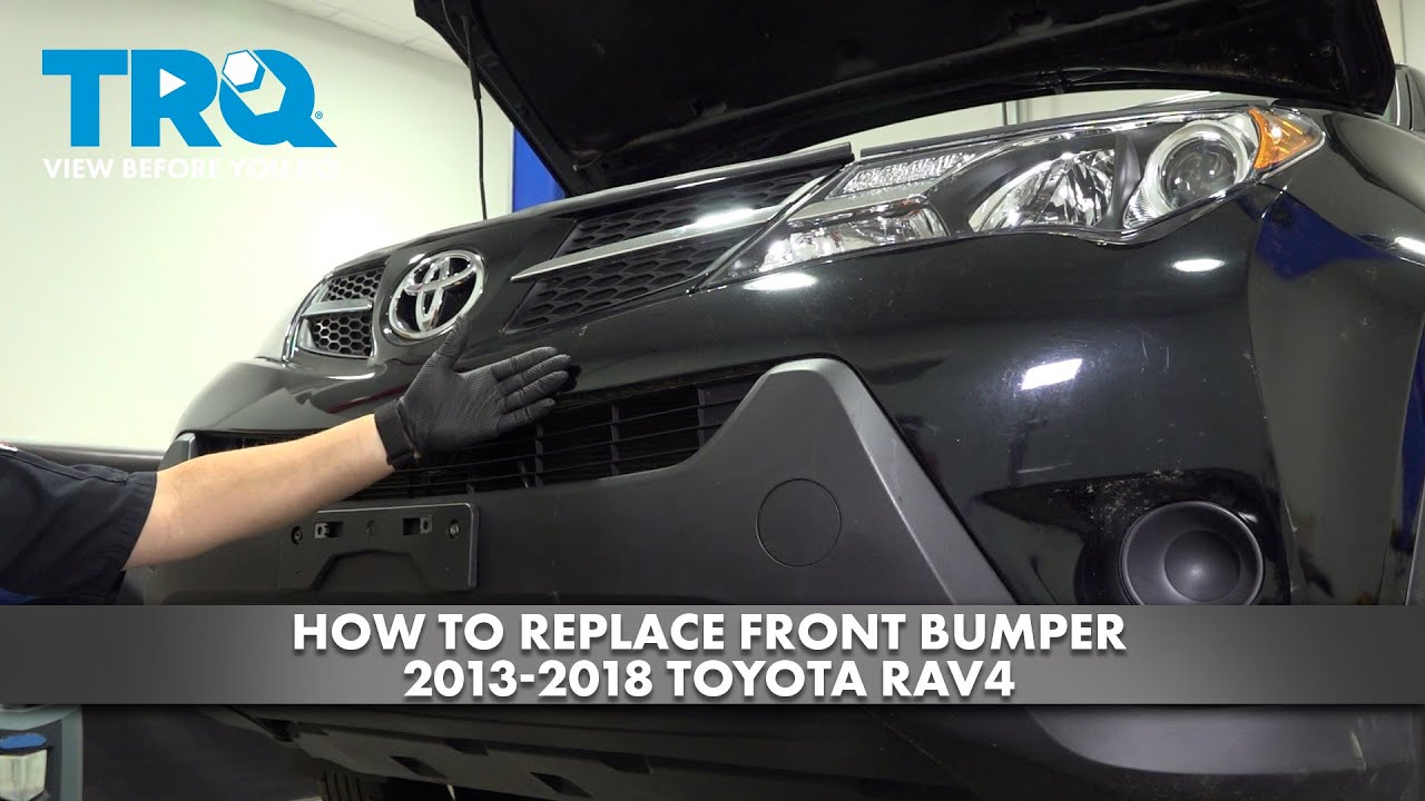How to Replace Front Bumper 2013-2018 Toyota RAV4 | 1A Auto