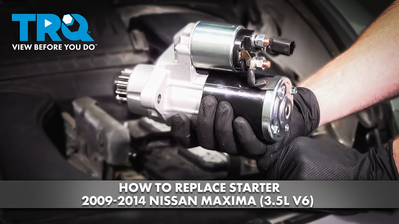 How to Replace Starter 2009-2014 Nissan Maxima 35L V6 | 1A Auto