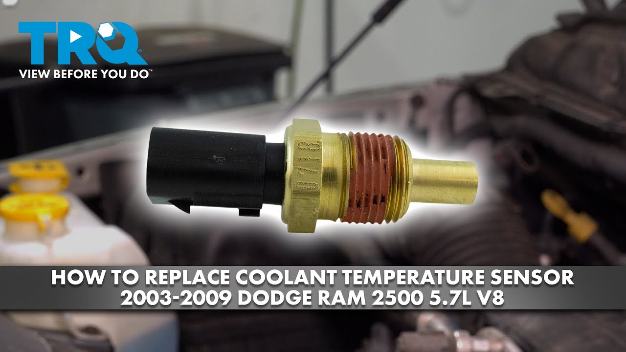 How to Replace Coolant Temperature Sensor 2003-2009 Dodge Ram 2500 57L ...