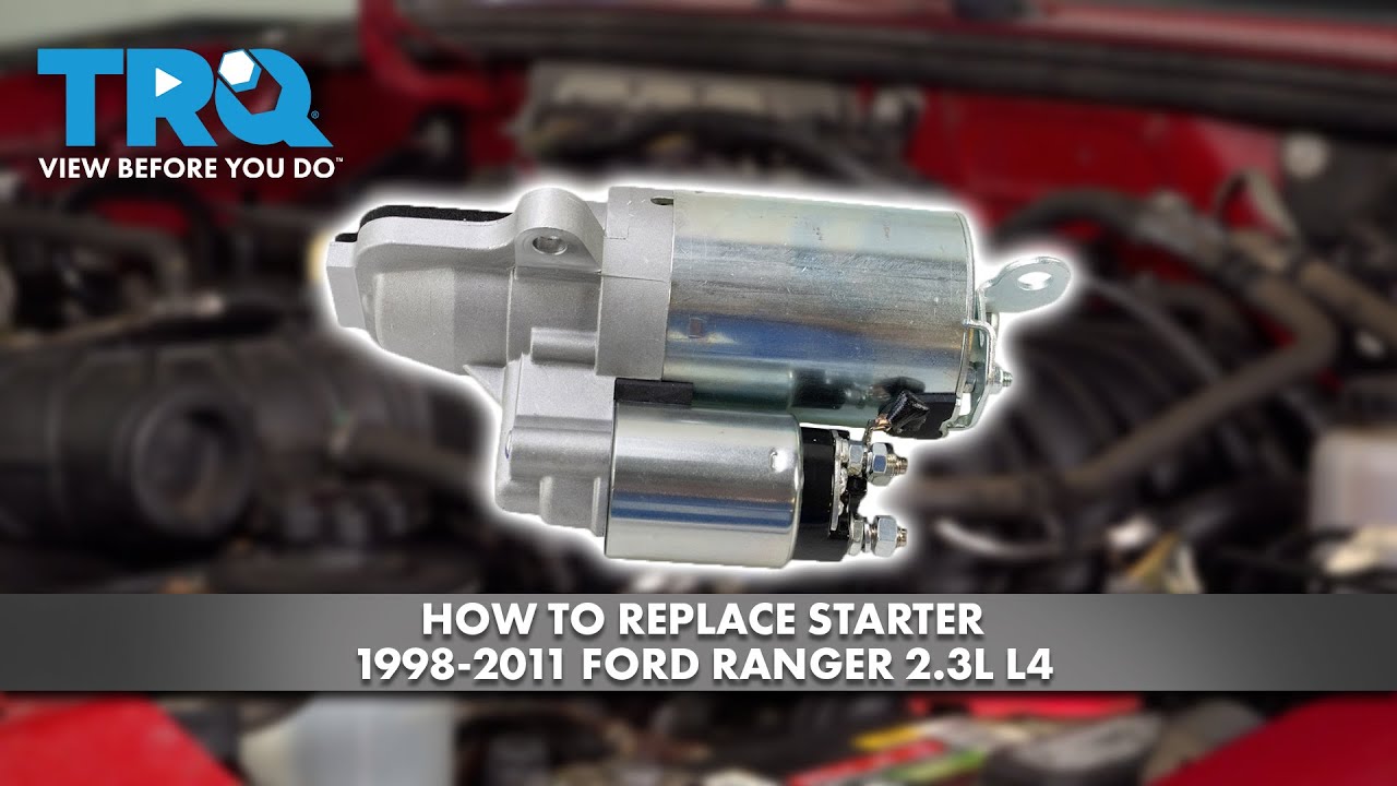 How to Replace Starter 1998-2011 Ford Ranger 23L L4 | 1A Auto