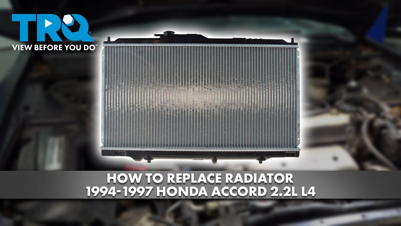 How to Replace Radiator 1994-1997 Honda Accord 22L L4 | 1A Auto