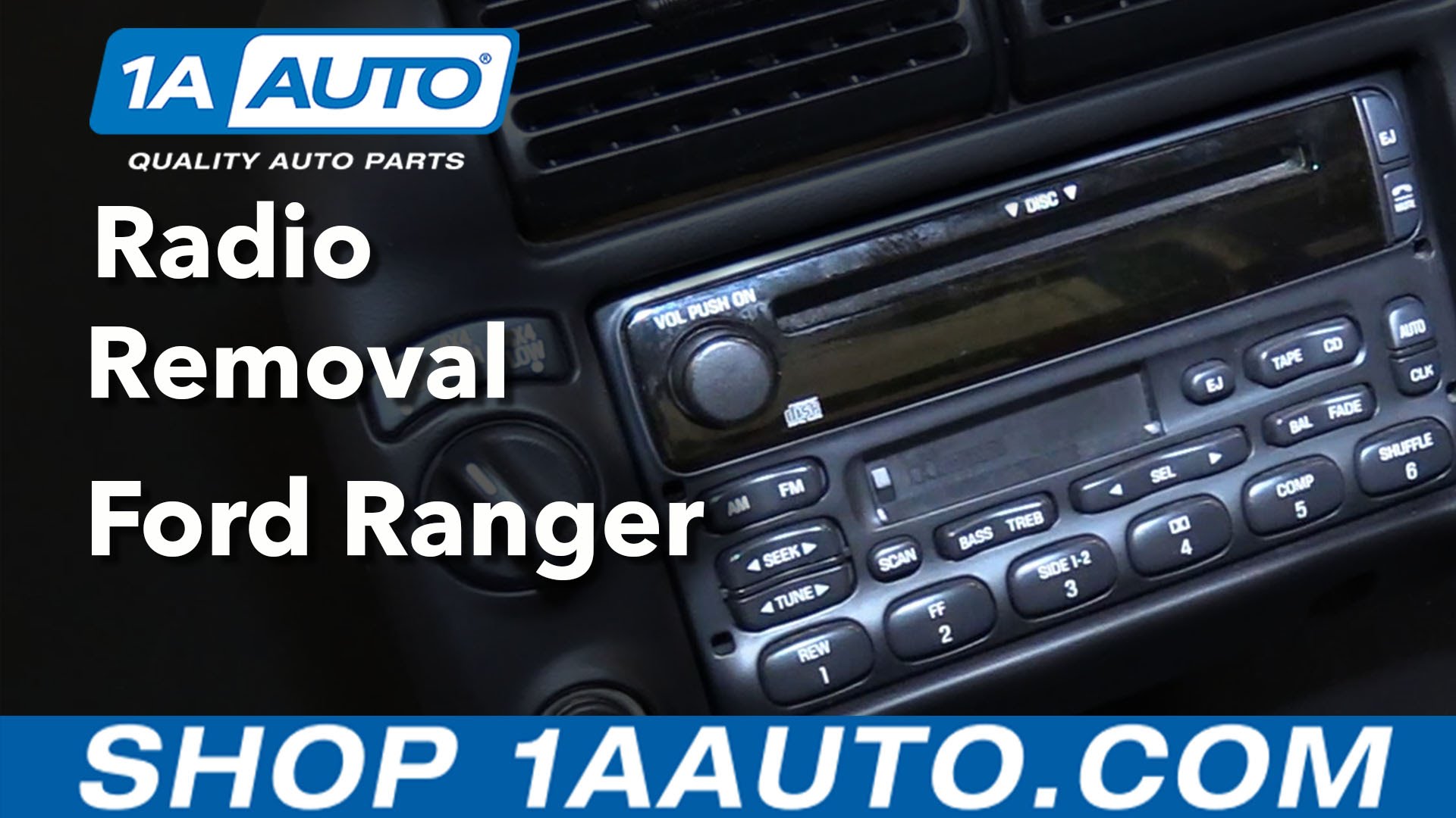 How to Replace 1998-2012 Ford Ranger Radio | 1A Auto