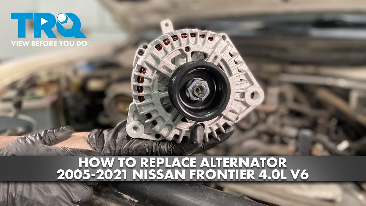 How to Replace Alternator 2005-2021 Nissan Frontier 40L V6 | 1A Auto