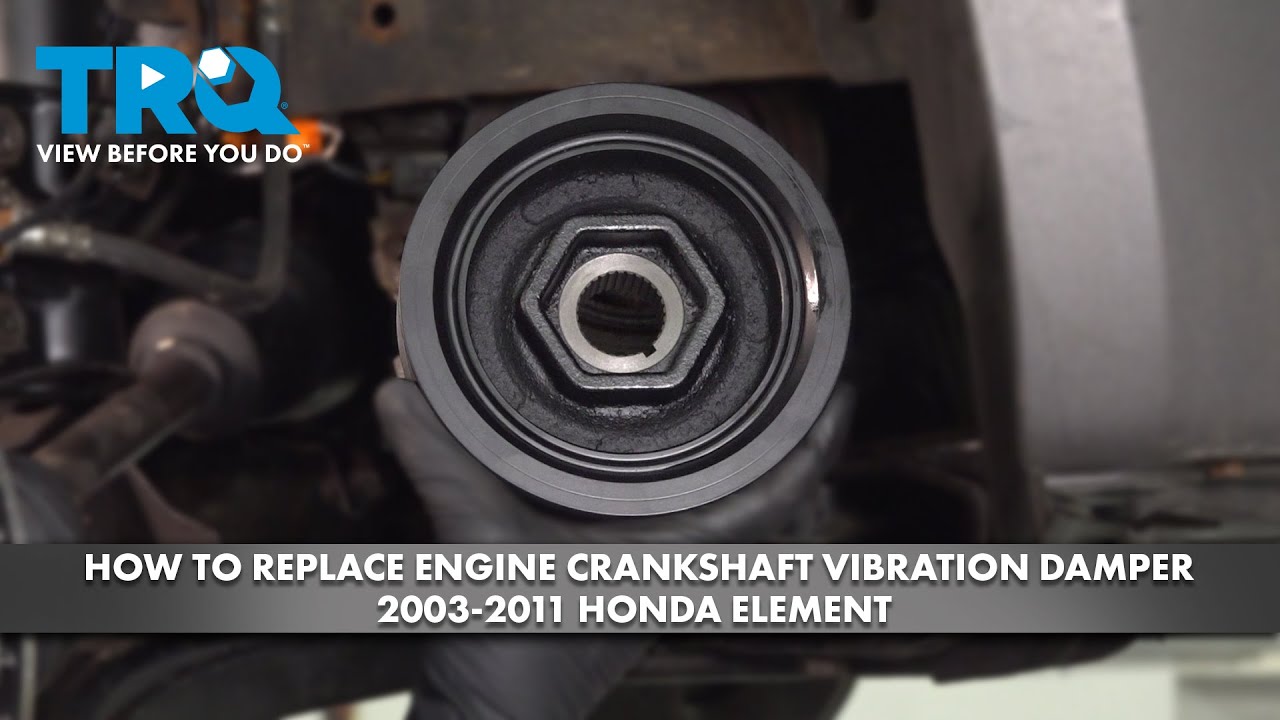 How to Replace Engine Crankshaft Vibration Damper 2003-2011 Honda ...
