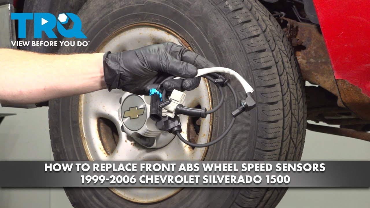 How to Replace Front ABS Wheel Speed Sensors 1999-2006 Chevrolet ...