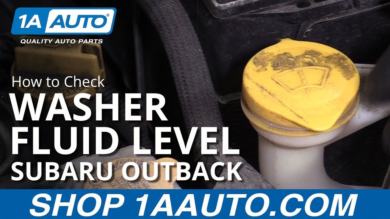 How to Check Washer Fluid 2010-14 Subaru Outback | 1A Auto