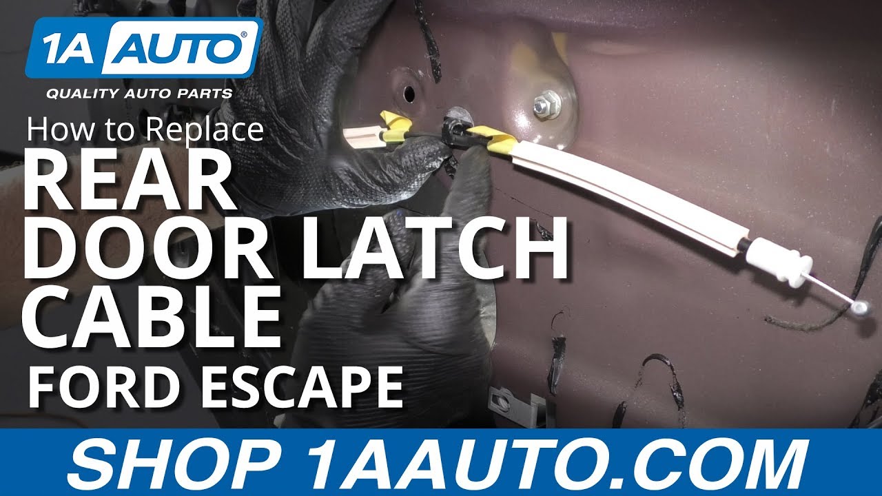How to Replace Rear Door Latch Cable 2008-12 Ford Escape | 1A Auto