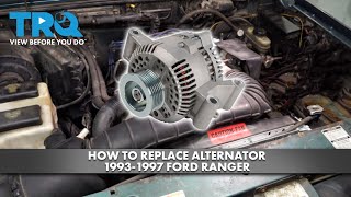 How To Replace Alternator 1993-1997 Ford Ranger 30L | 1A Auto