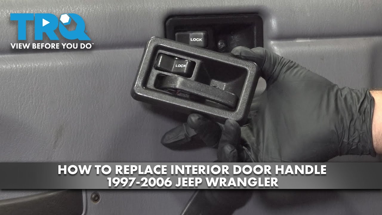 How to Replace Interior Door Handles 1997-2006 Jeep Wrangler | 1A Auto