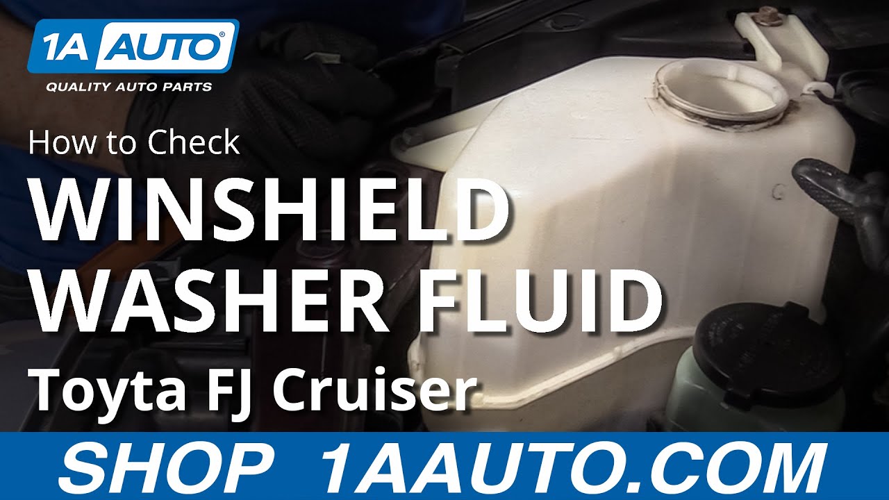 How to Check Washer Fluid 2007-14 Toyota FJ Cruiser | 1A Auto