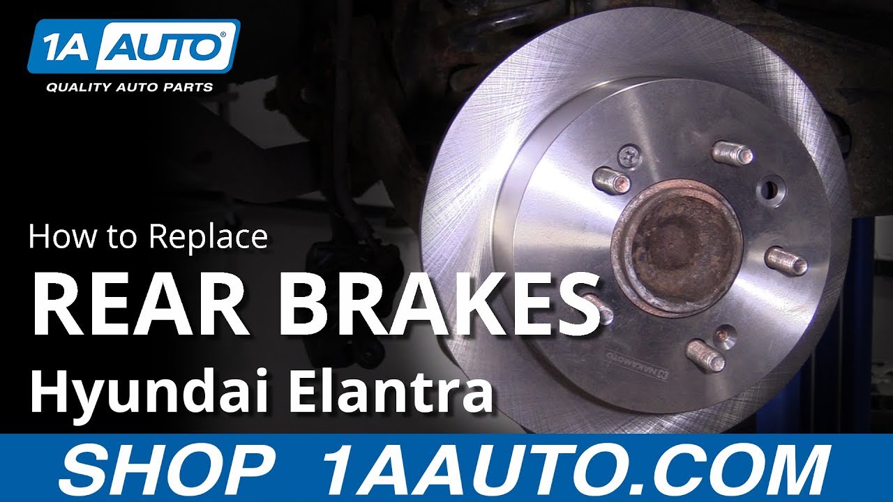 How to Replace Rear Brakes 2007-10 Hyundai Elantra | 1A Auto