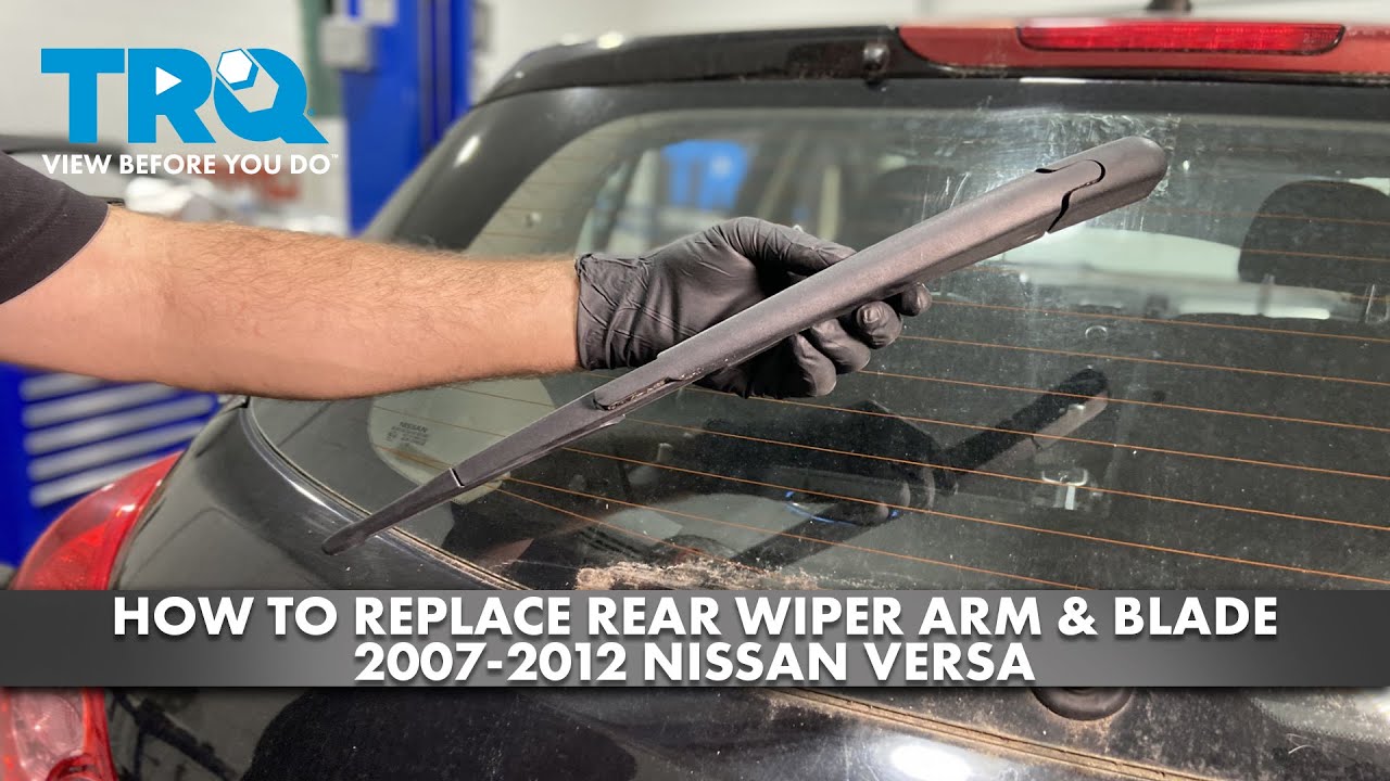 How To Replace Rear Wiper Arm Blade Assembly 2007 2012 Nissan Versa