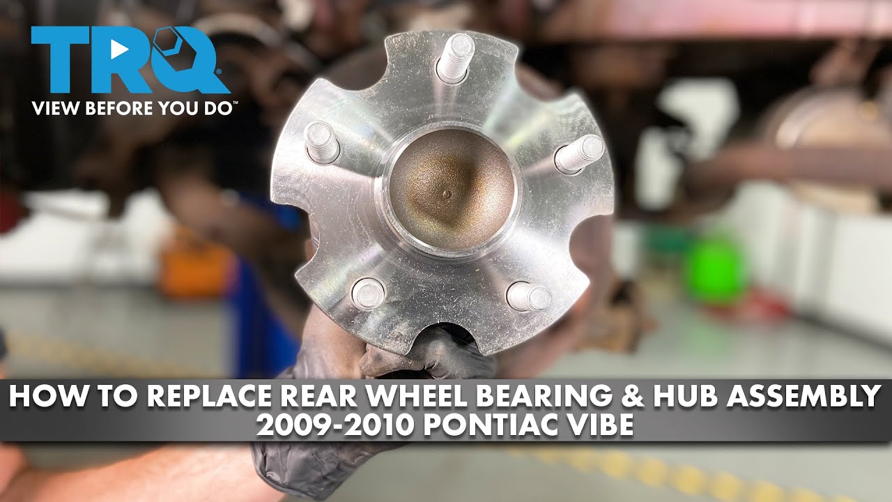 How to Replace Rear Wheel Bearing Hub Assembly 2009-2010 Pontiac Vibe ...