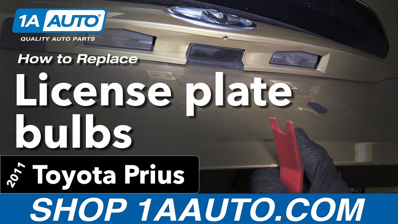 How to Replace License Plate Bulbs 2010-15 Toyota Prius | 1A Auto