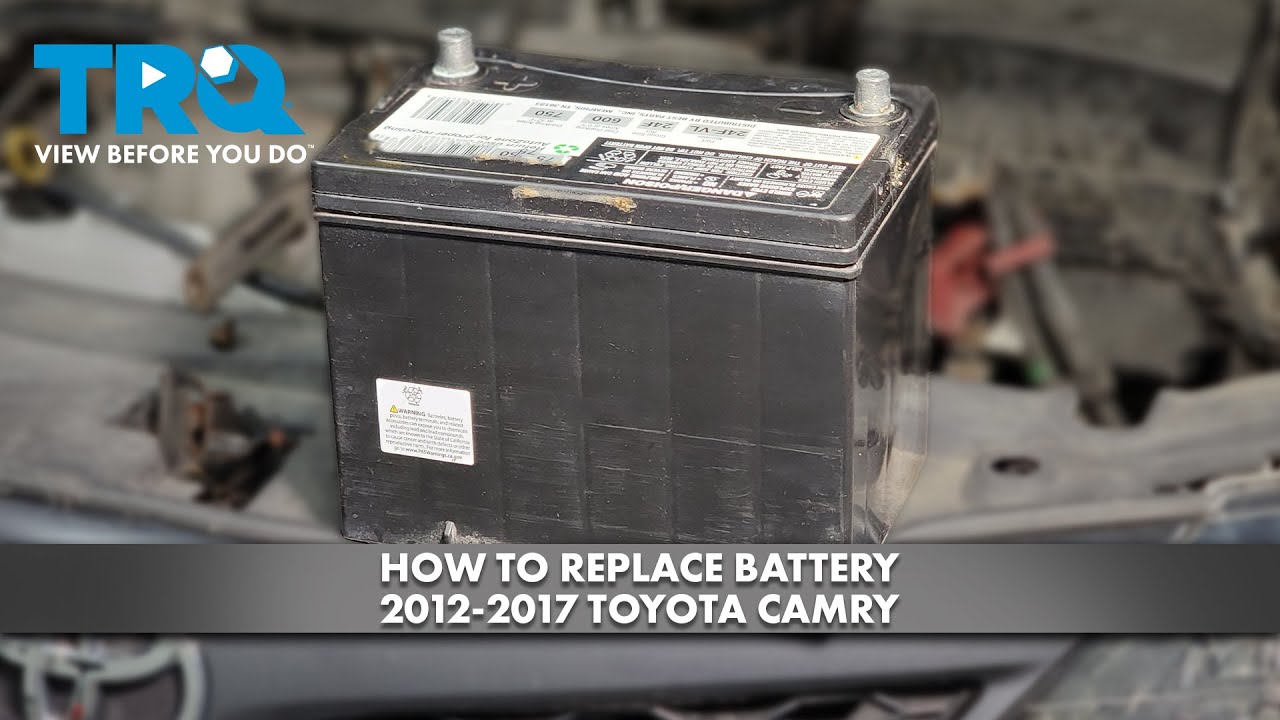 How to Replace Battery 2012-2017 Toyota Camry | 1A Auto