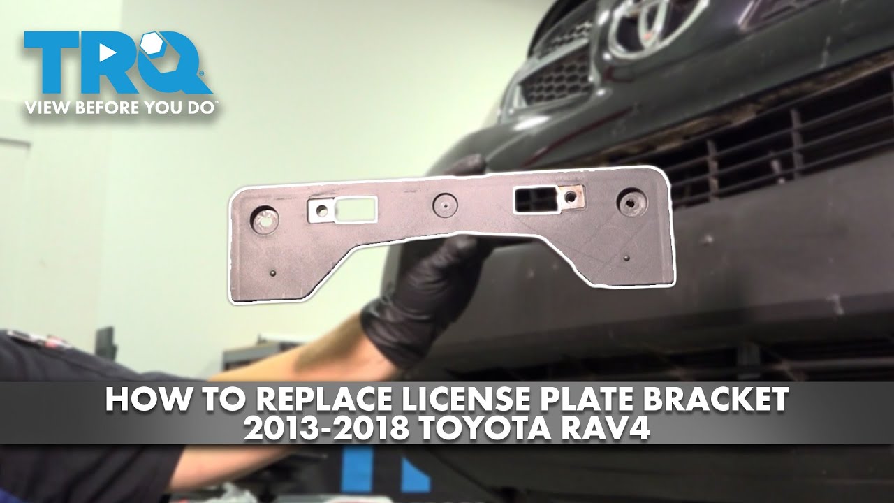 How to Replace License Plate Bracket 2013-2018 Toyota RAV4 | 1A Auto