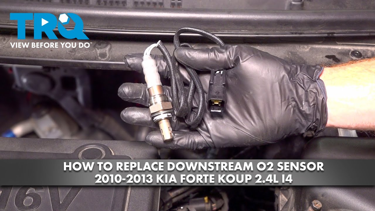 How to Replace Downstream O2 Sensor 2010-2013 Kia Forte Koup 24L I4 ...