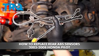 How to Replace Rear ABS Sensors 2003-2008 Honda Pilot | 1A Auto