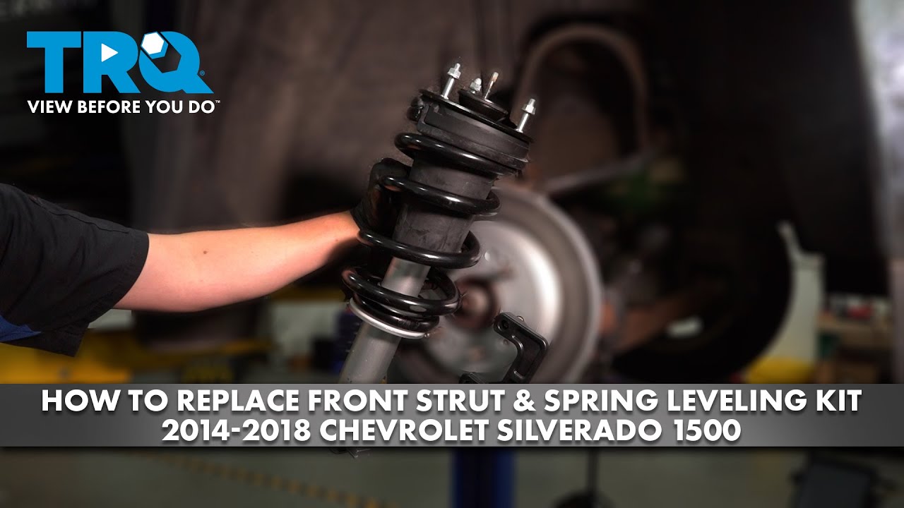 How to Replace Front Strut Spring Leveling Kit 2014-2018 Chevrolet ...