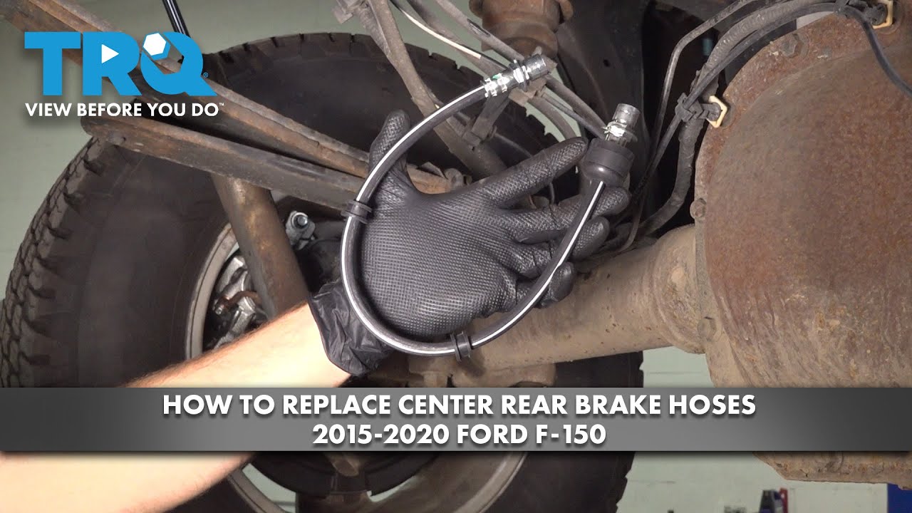 How to Replace Center Rear Brake Hoses 2015-2020 Ford F-150 | 1A Auto