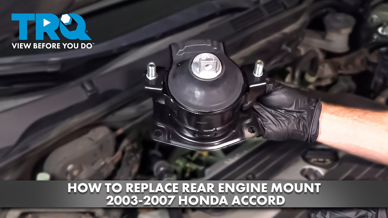Replacing Engine Mounts 2007 Honda Accord Engine Mount And T