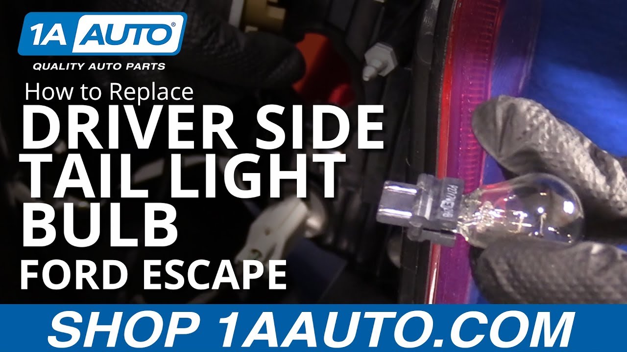 How to Replace Driver Side Tail Light Bulb 2008-12 Ford Escape | 1A Auto