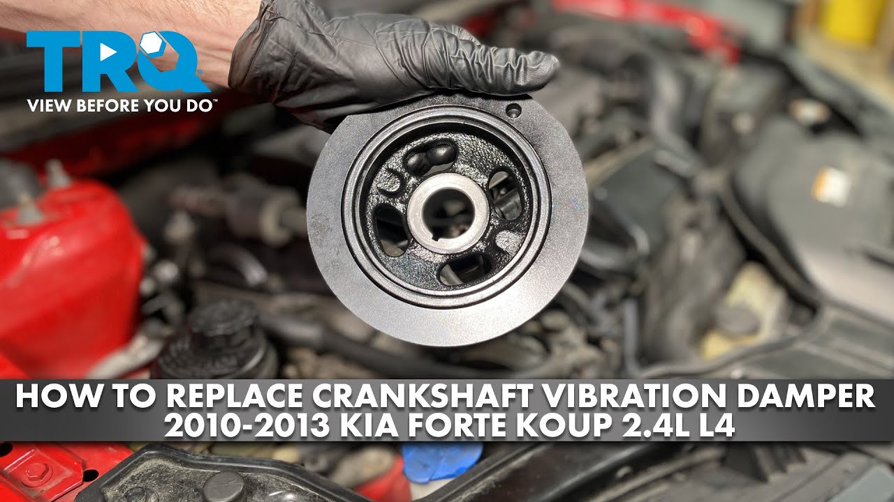 How to Replace Engine Crankshaft Vibration Damper 2010-2013 Kia Forte ...